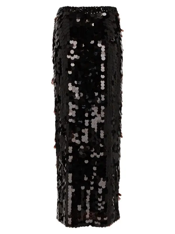 P.a.r.o.s.h Sequined Maxi Skirt - Brown