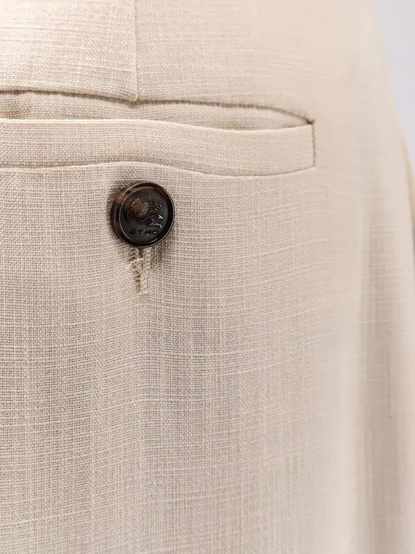 Etro Viscose Trousers - Cream