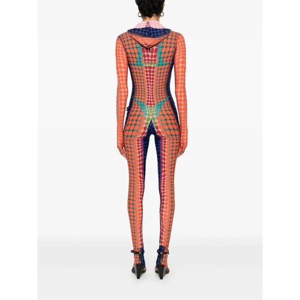 JEAN PAUL GAULTIER Polka Dot Hooded Jumpsuit