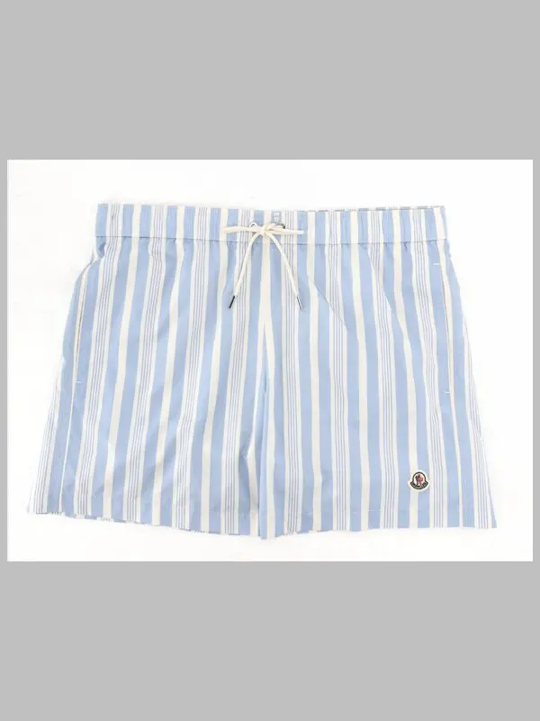 Moncler Swim Shorts With Logo - Multicolor