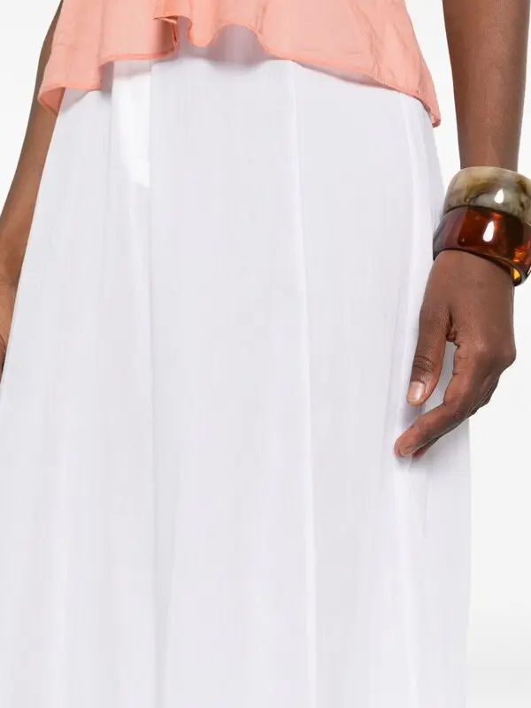 FORTE_FORTE Voile Cotton And Silk Trousers - Multicolor