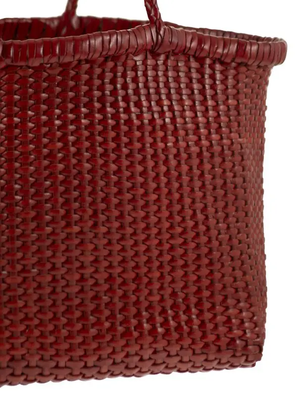 Dragon Diffusion Weave Braided Leather Bag - Red