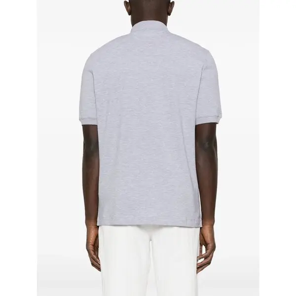Brunello Cucinelli Grey Polo Shirts - Gray