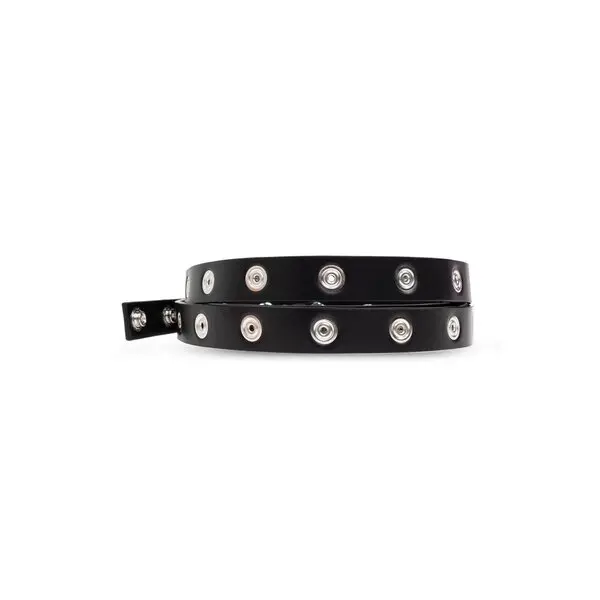 Attico Calf Leather Belt With Press-stud Fastening
