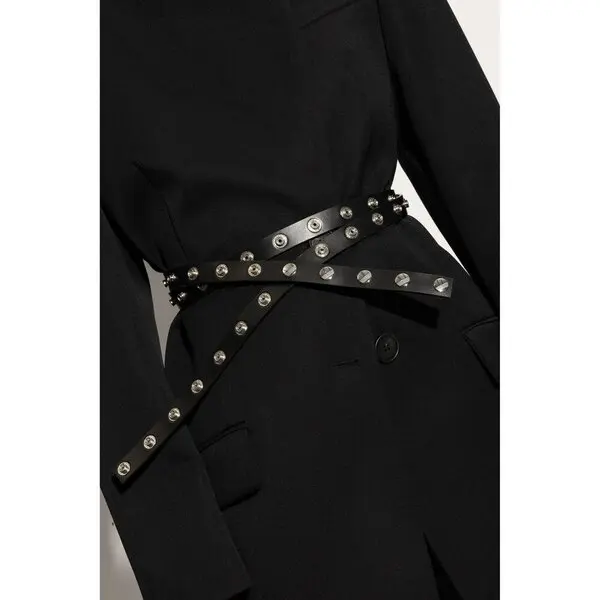 Attico Calf Leather Belt With Press-stud Fastening