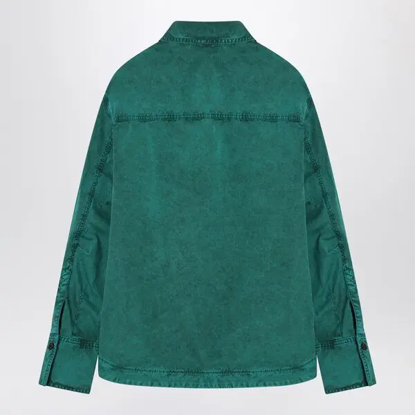 Attico Cotton Shirt With Logo Embroidery
