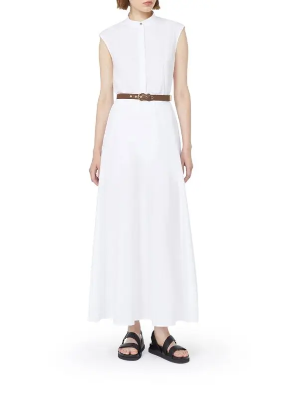 Max Mara Cotton Poplin Fit And Flare Dress - Multicolor