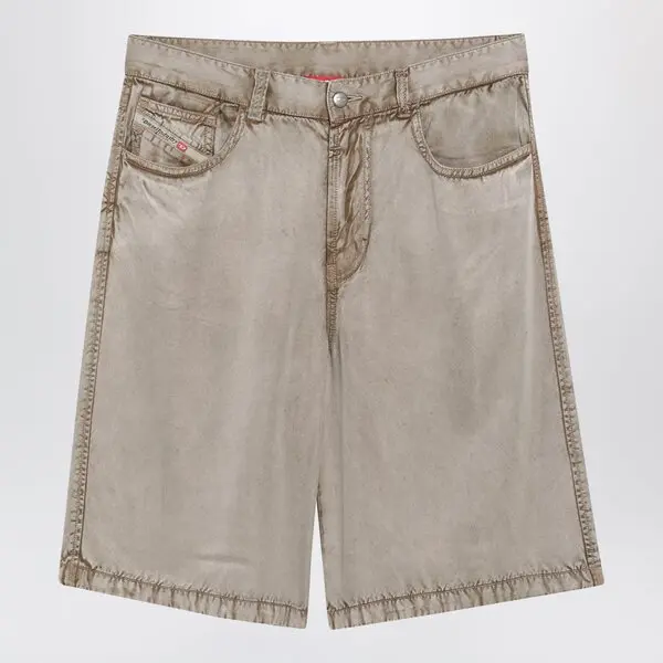 DIESEL® Viscose Bermuda Shorts - Cream