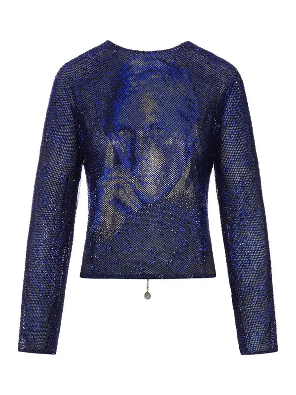 Giorgio Armani Embellished Long Sleeve Top