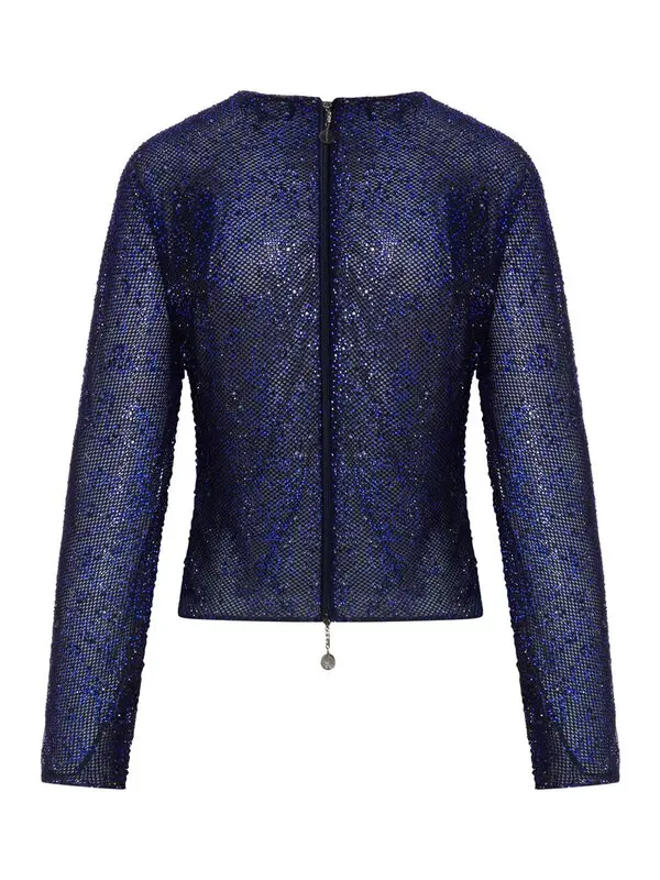 Giorgio Armani Embellished Long Sleeve Top
