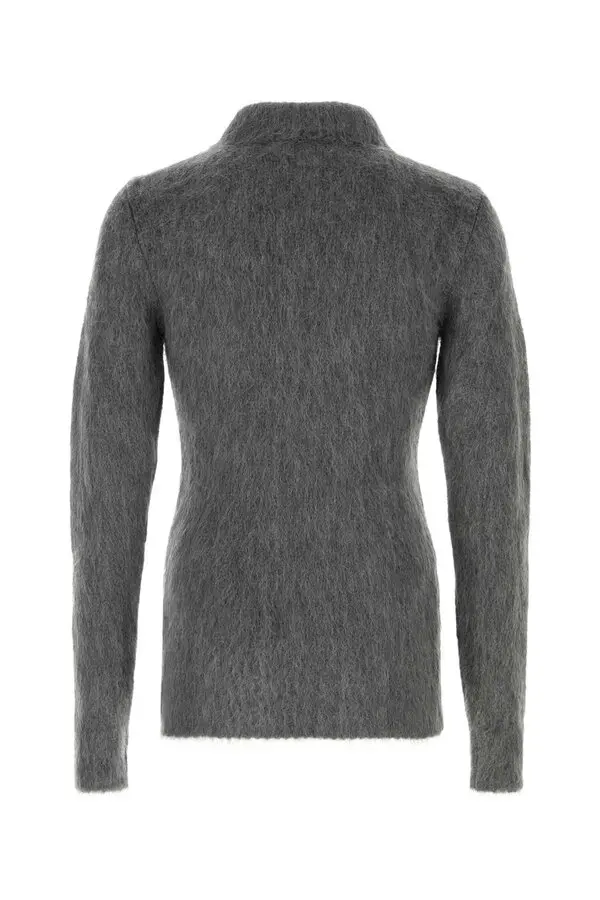 Gucci Grey Mohair Blend Cardigan