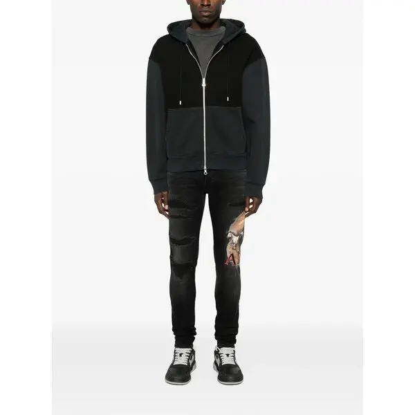 Amiri Graphic Print Skinny Jeans