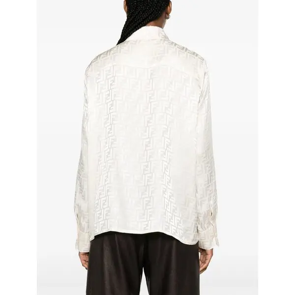 Fendi Silk Jacquard Ff Motif Shirt