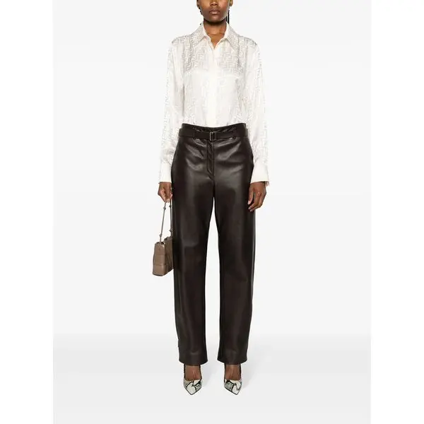Fendi Silk Jacquard Ff Motif Shirt