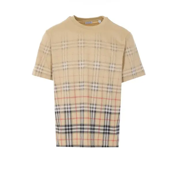 Burberry Ryan Check T-shirt - Cream