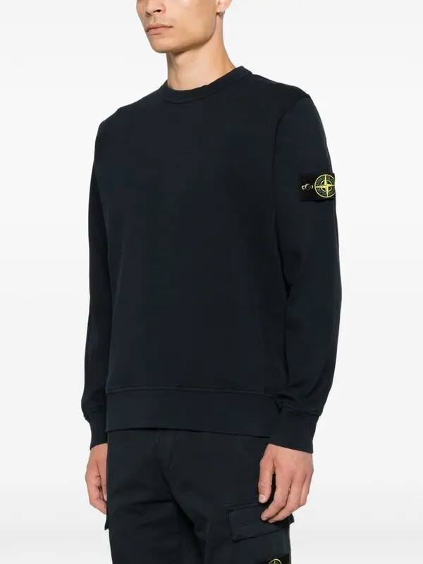 Stone Island Logo Cotton Sweatshirt - Multicolor