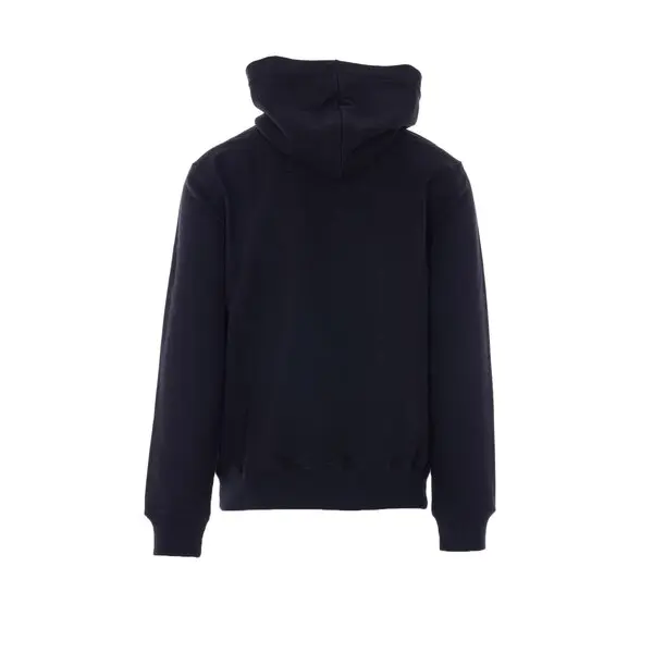 LANVIN Hooded Sweatshirt With Frontal Logo - Black