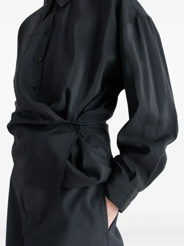 LEMAIRE Silk Shirt With Twisted Detail - Multicolor