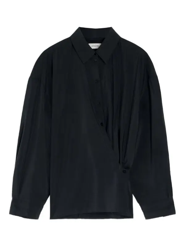 LEMAIRE Silk Shirt With Twisted Detail - Multicolor