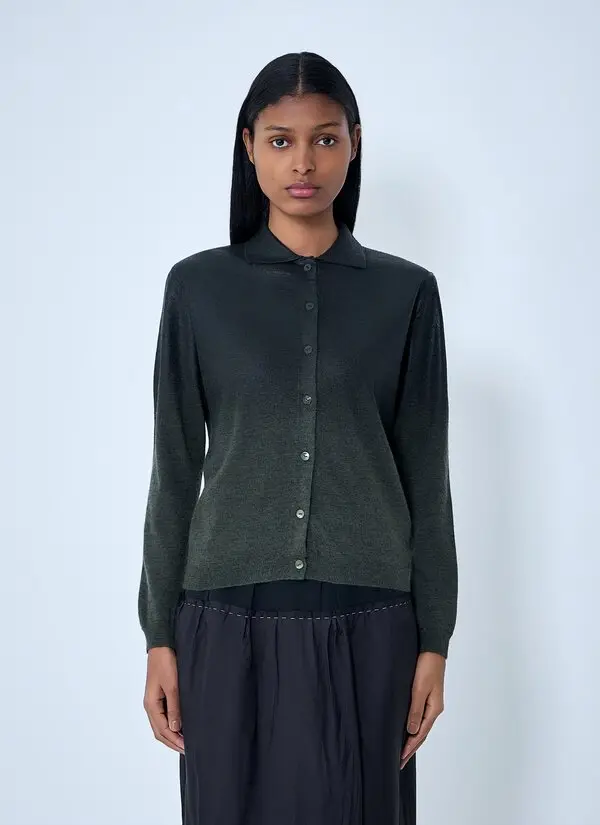 MAISON MARGIELA Button-up Knit Cardigan - Green