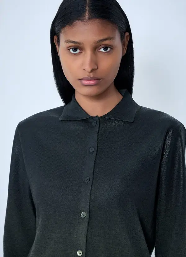 MAISON MARGIELA Button-up Knit Cardigan - Green