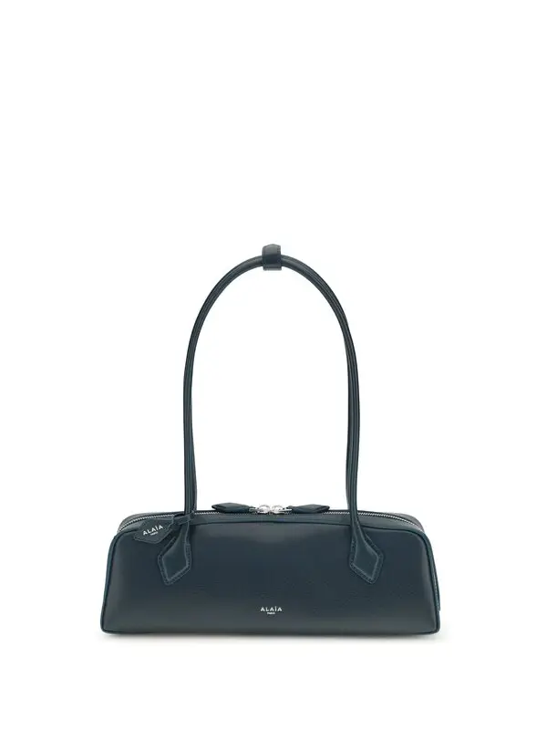 Alaïa Le Teckel Shoulder Bag In Goatskin - Blue