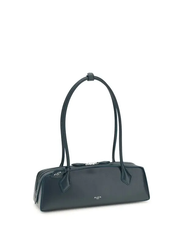 Alaïa Le Teckel Shoulder Bag In Goatskin - Blue