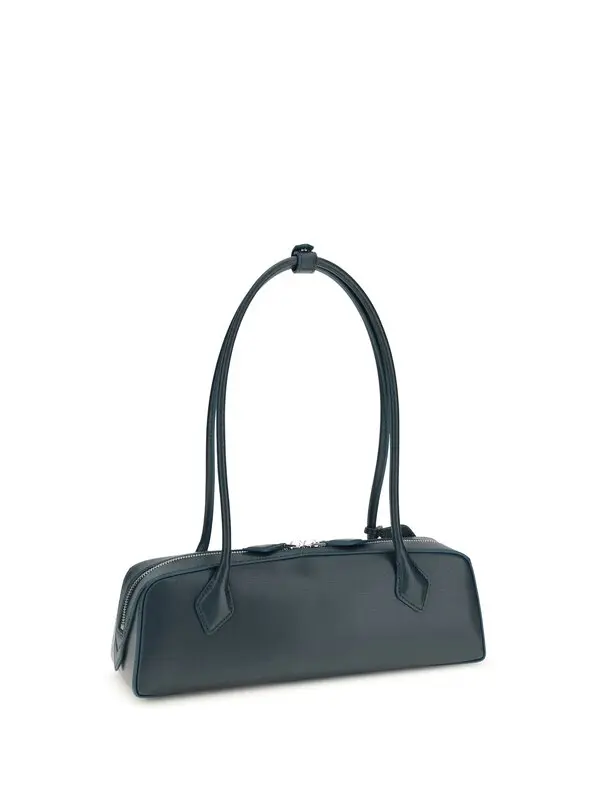 Alaïa Le Teckel Shoulder Bag In Goatskin - Blue