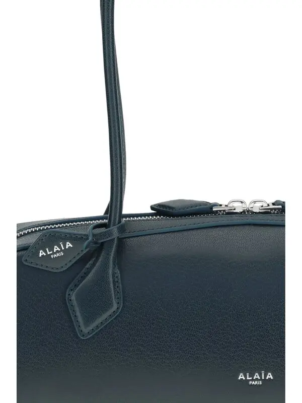 Alaïa Le Teckel Shoulder Bag In Goatskin - Blue