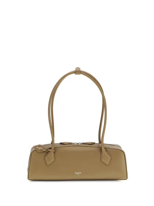 Alaïa Le Teckel Shoulder Bag In Goatskin - Green
