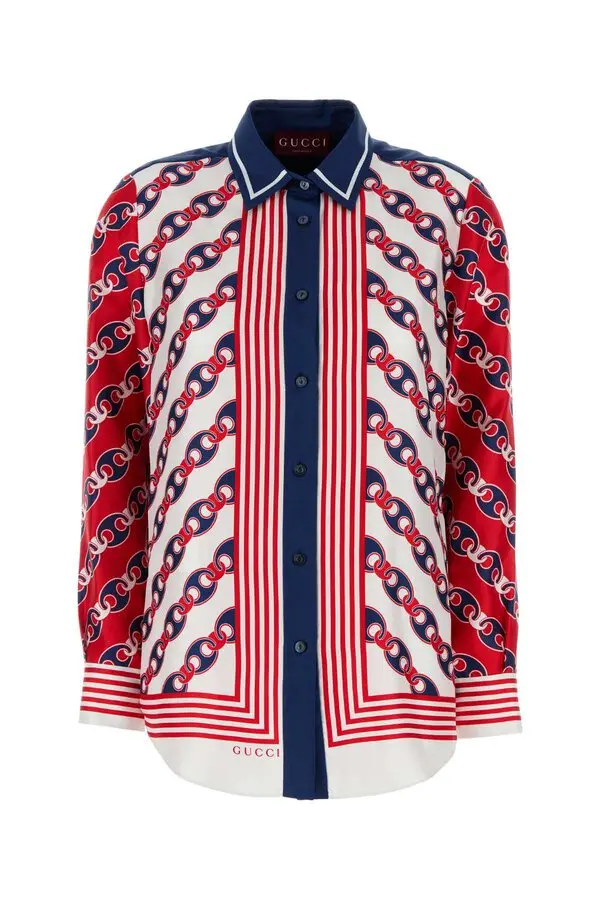 Gucci Printed Silk Shirt
