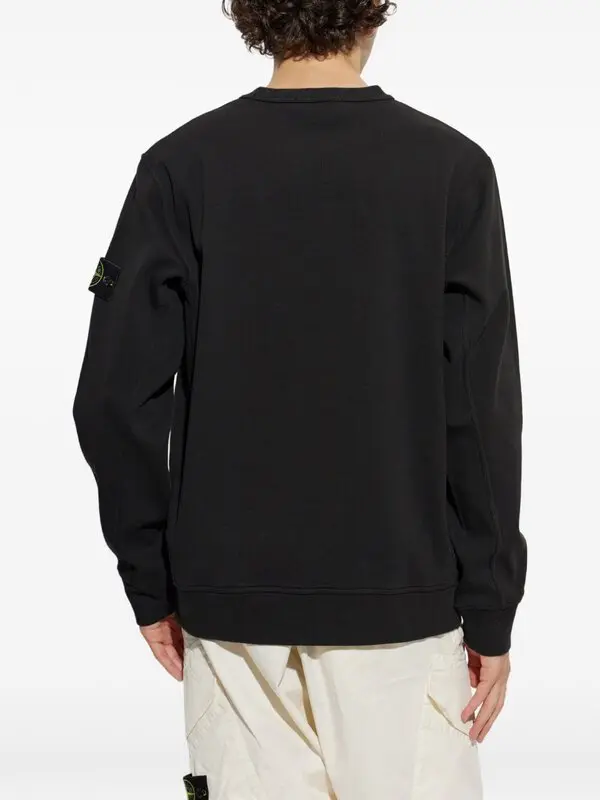 Stone Island Cotton Sweatshirt With Logo Badge - Multicolor