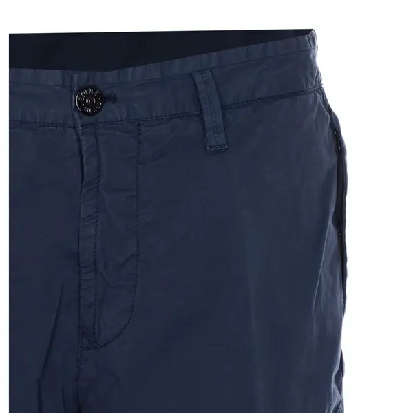 Stone Island Logo Appliqué Cargo Shorts