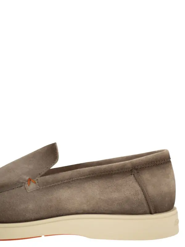 Santoni Suede Moccasins