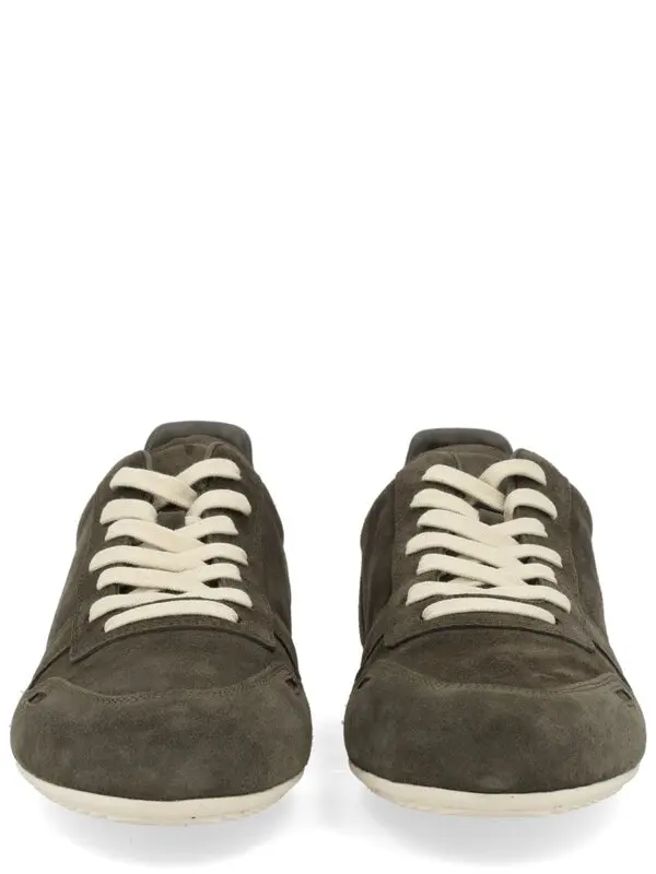Rick Owens Lace-up Calf Leather Sneakers - Gray