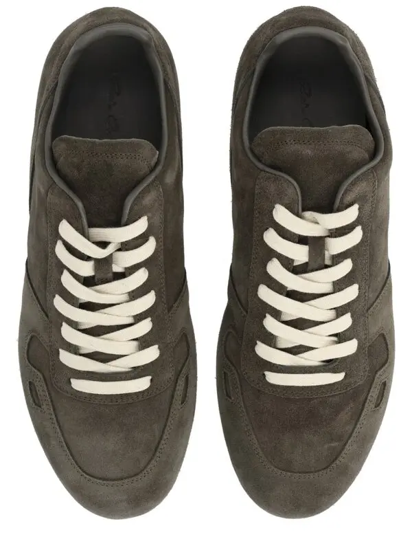 Rick Owens Lace-up Calf Leather Sneakers - Gray