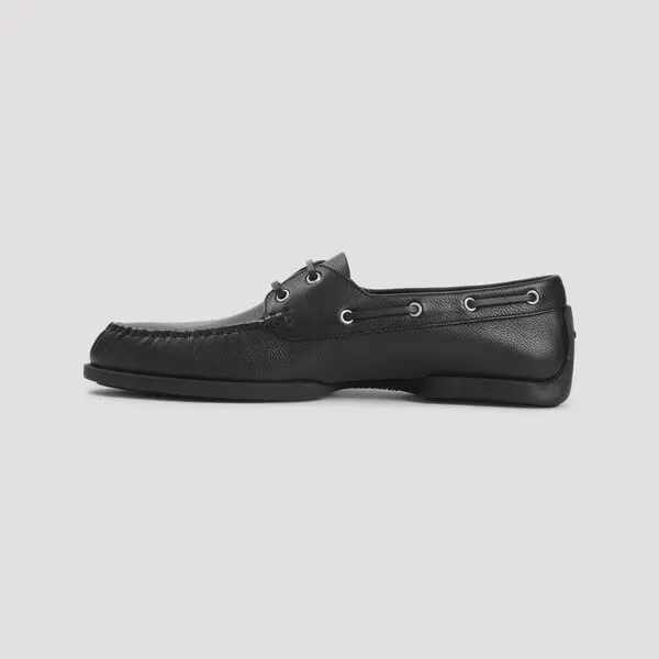 JIL SANDER Calf Leather Loafers - Black
