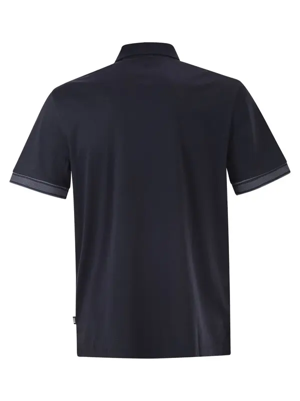 BOSS Cotton Polo Shirt With Contrast Placket