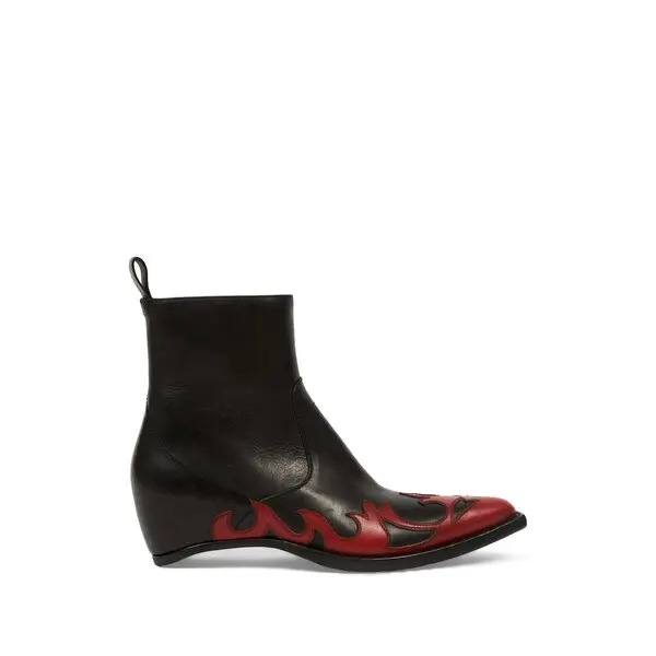 MAISON MARGIELA Calf Leather Tabi Mary Jane Loafers - Black