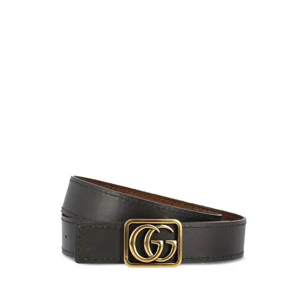 Gucci Double G Hardware Belt - Brown