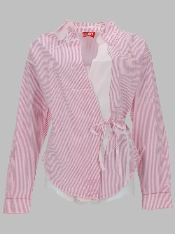 DIESEL® Wrap Popeline" Shirt - Pink
