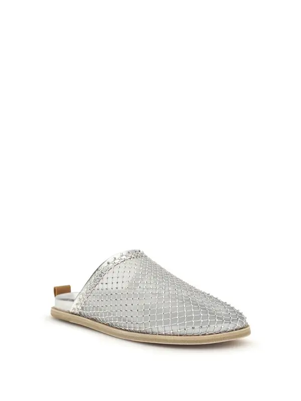 FORTE_FORTE Mesh Mules With Rhinestones