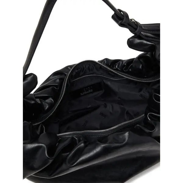 DIESEL® Ruched Shoulder Bag With Metallic Buckle