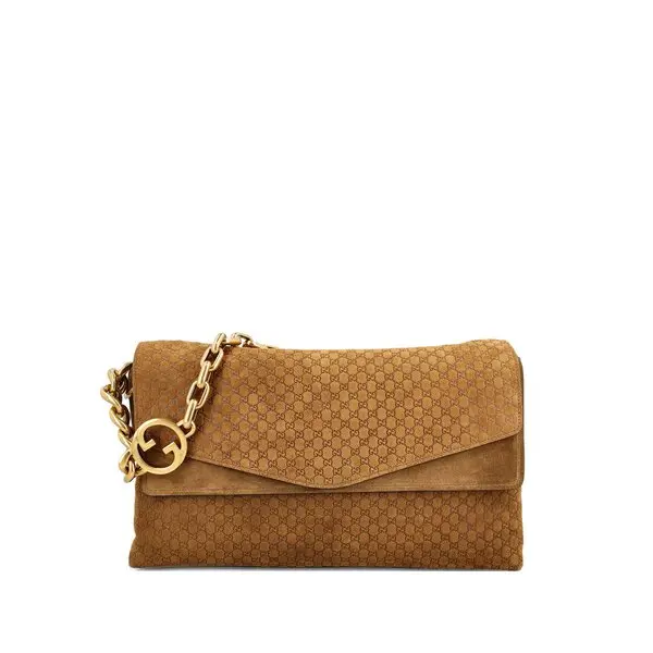 Gucci Pepper Gg Motif Shoulder Bag - Brown