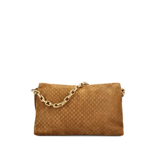 Gucci Pepper Gg Motif Shoulder Bag - Brown