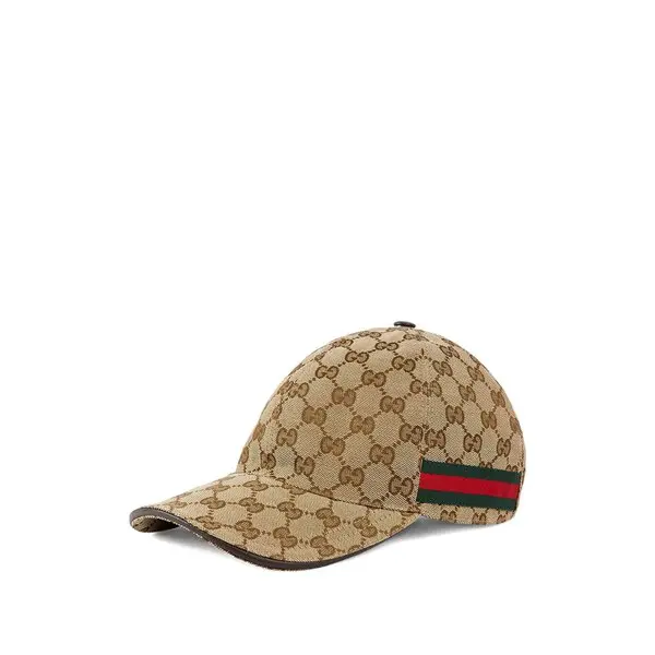 Gucci Beige Gg Canvas Baseball Cap - Brown
