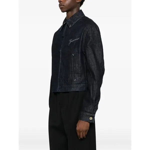 Jacquemus Denim Jacket With Laser Logo