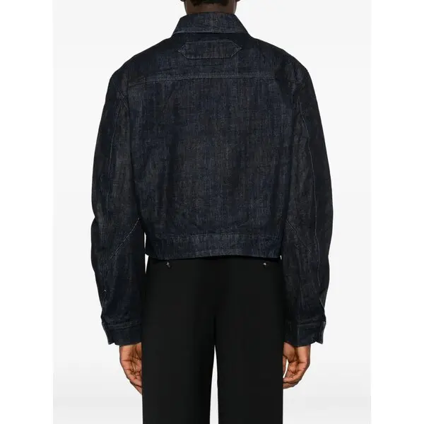 Jacquemus Denim Jacket With Laser Logo
