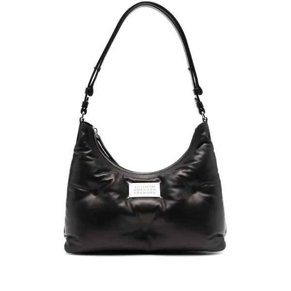 MAISON MARGIELA Quilted Nappa Leather Shoulder Bag - Black