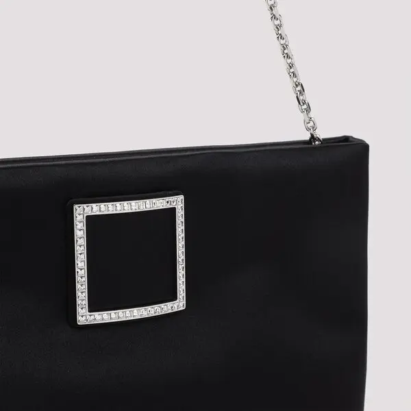 ROGER VIVIER Trompette Strass Soft Clutch